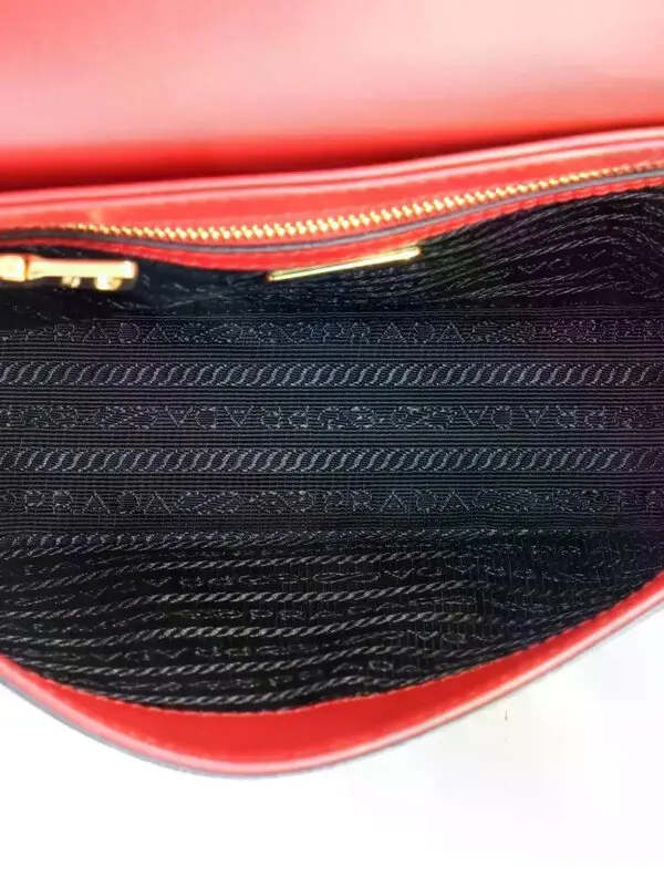 Prada Embleme Flap Saffiano Leather Small Shoulder Bag