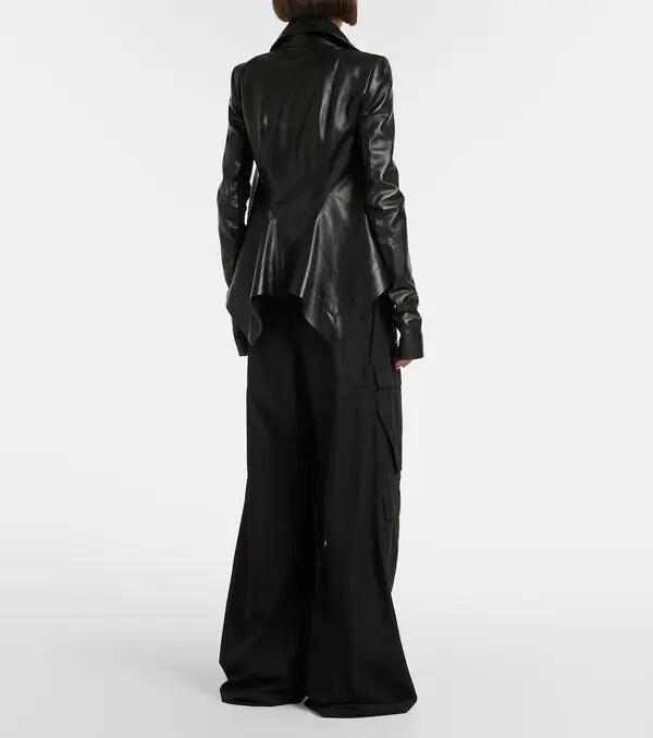 Rick Owens Jumbo Belas Cotton Cargo Trousers - Black