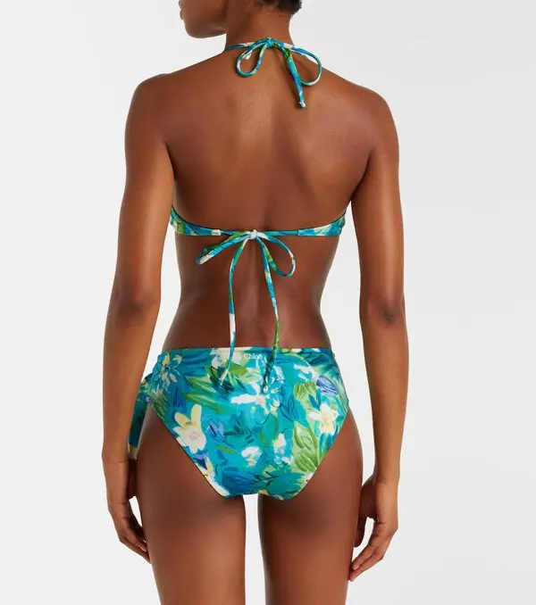 Chloé Floral Bikini Top - Multicoloured