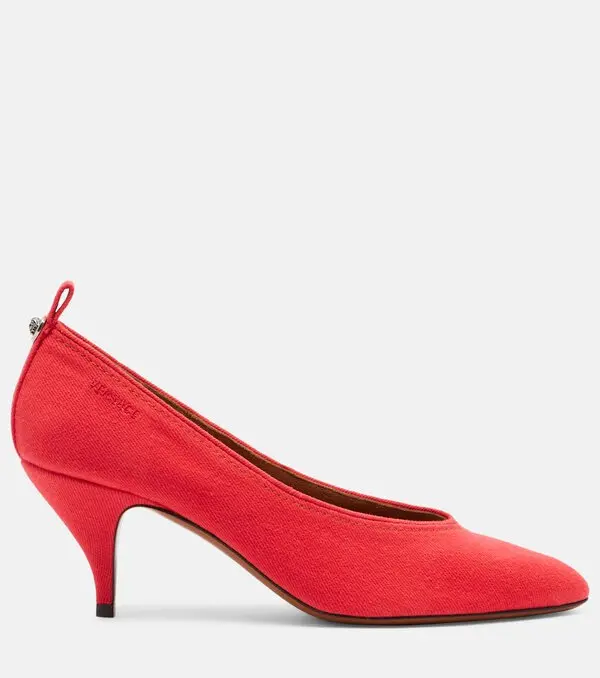 Versace Tina Denim Pumps - Red