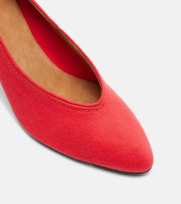 Versace Tina Denim Pumps - Red