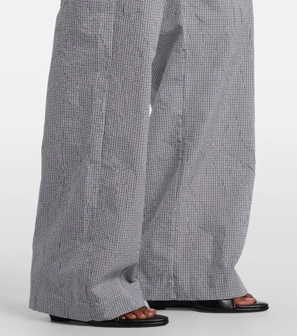 RÓHE Checked Cotton-blend Pajama Pants