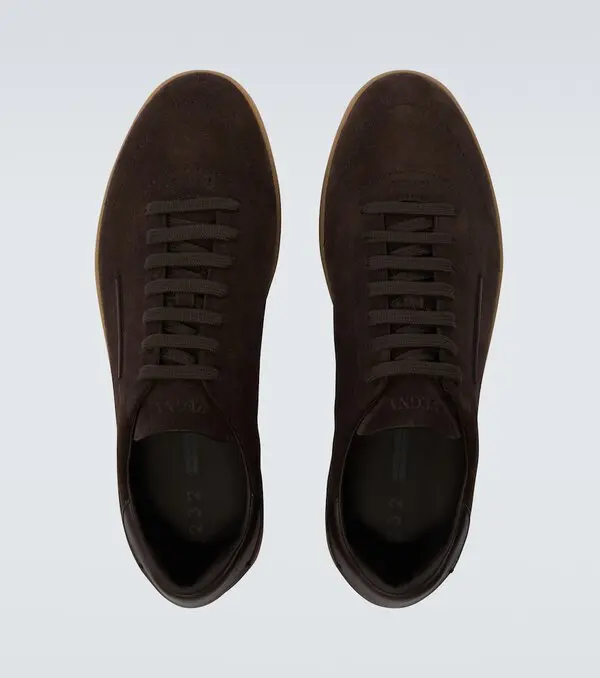 Zegna 232 Suede Lace-up Sneakers