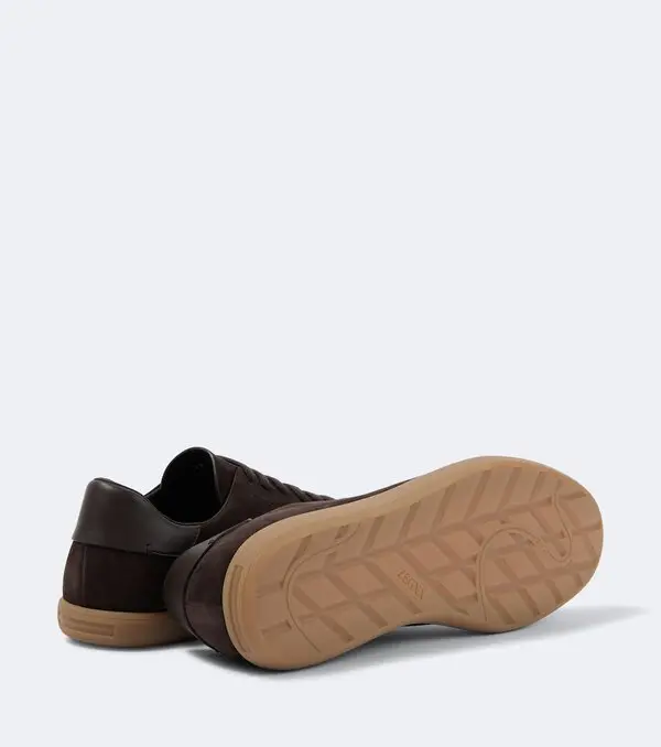 Zegna 232 Suede Lace-up Sneakers
