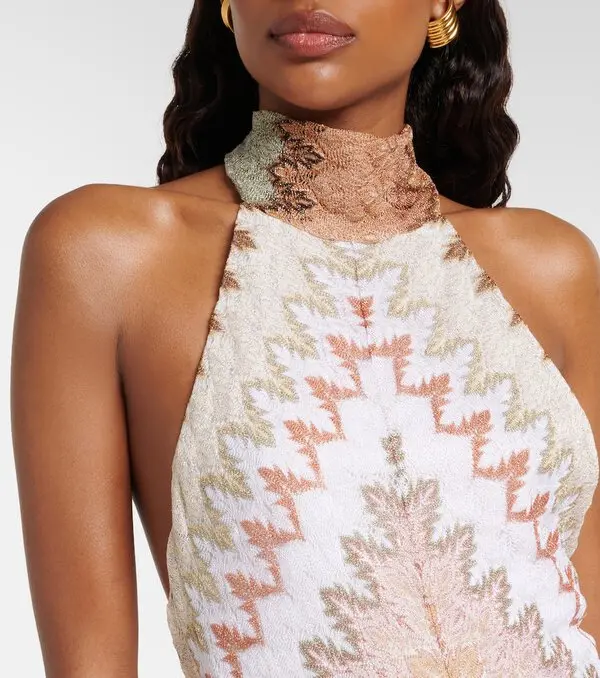 Missoni Halterneck Lame Maxi Dress