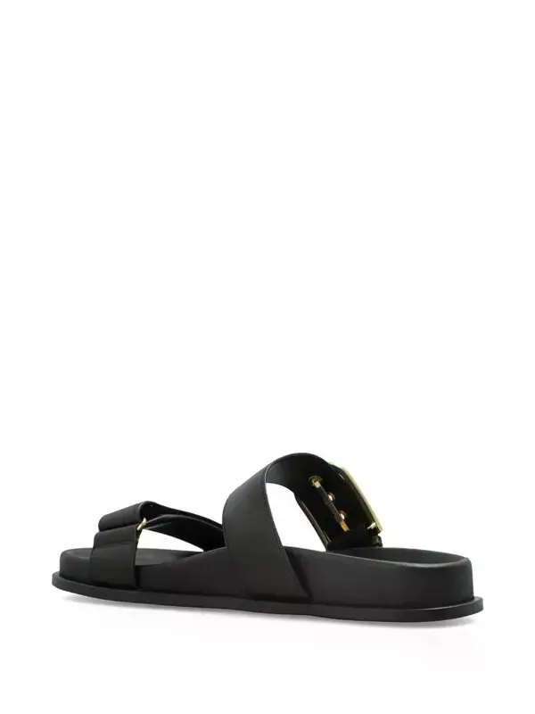 Furla Buckle Strap Sandals - Black