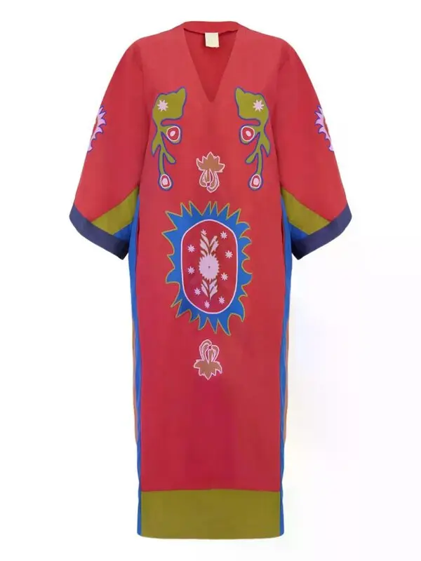 PAULA Cinnebar Floral-print Dress - Red