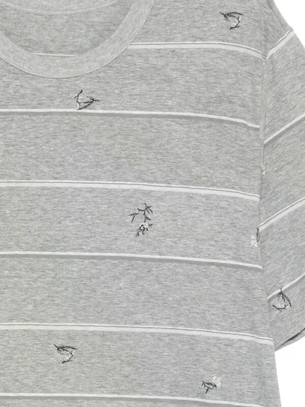JNBY Embroidered Stripes T-shirt