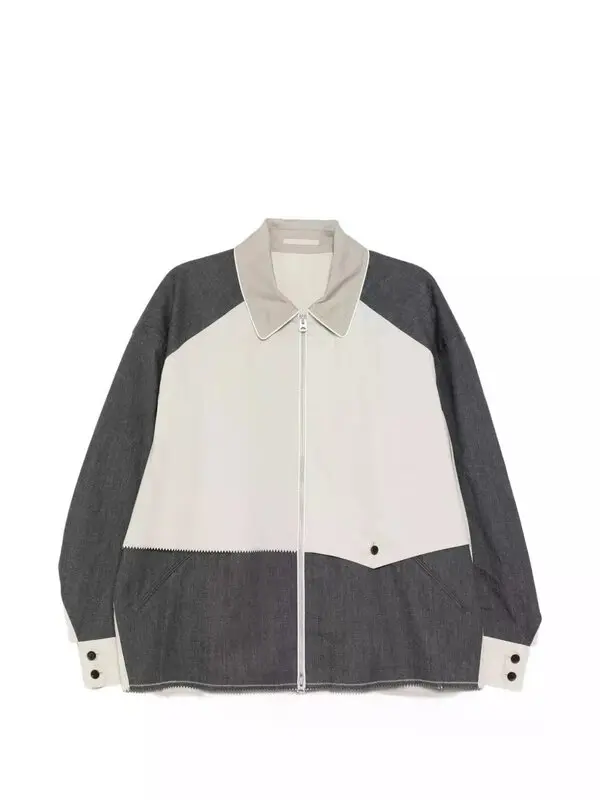 CROQUIS Colour-blocked Zip-up Jacket
