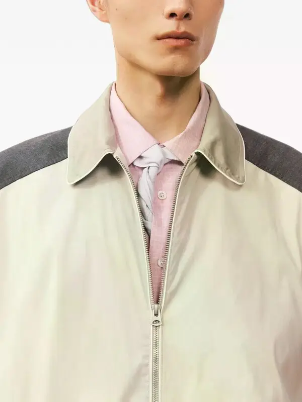 CROQUIS Colour-blocked Zip-up Jacket