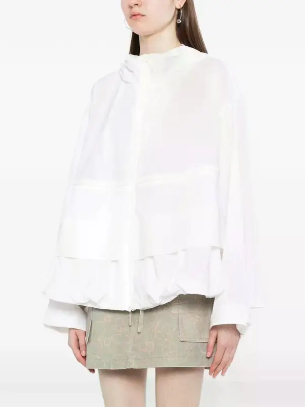 JNBY Drawstring-hem Hooded Jacket - Green