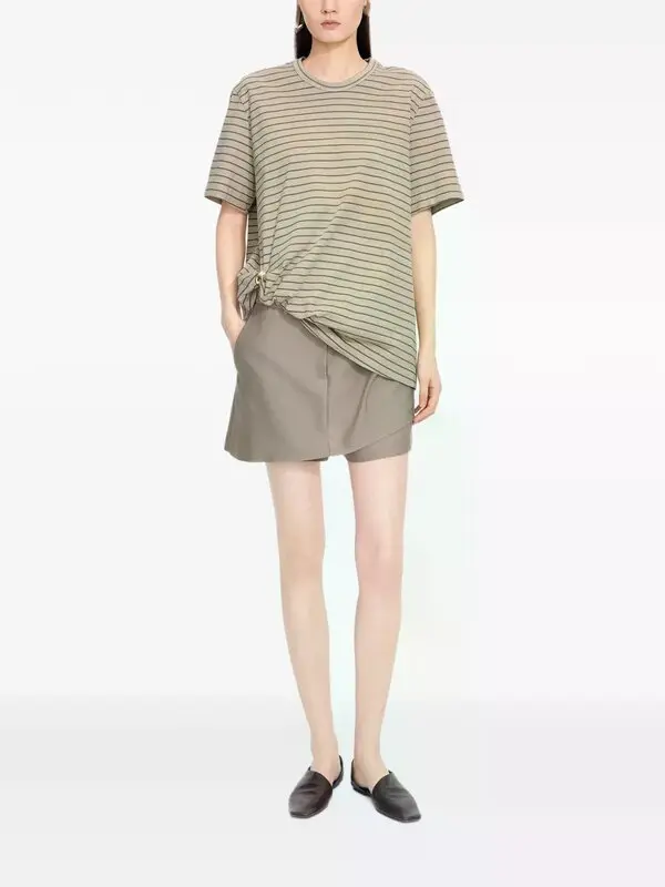 JNBY Striped Knot Detail T-shirt - Neutrals