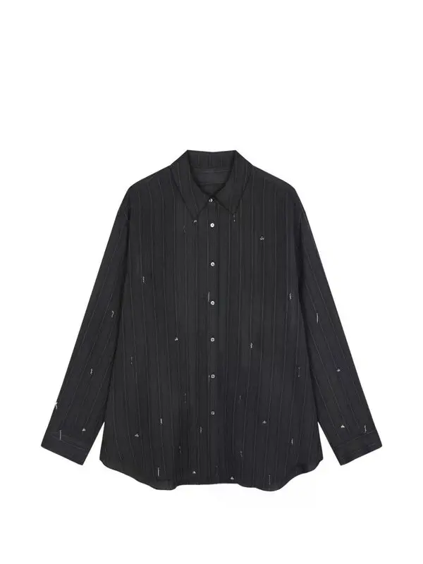 JNBY Embellished Striped Shirt - Black