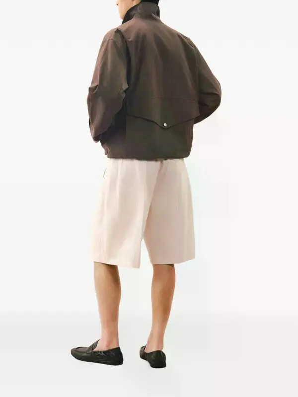 CROQUIS Collared Zip-up Jacket - Brown