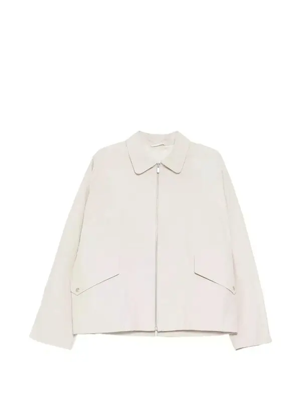 CROQUIS Collared Zip-up Jacket - Neutrals
