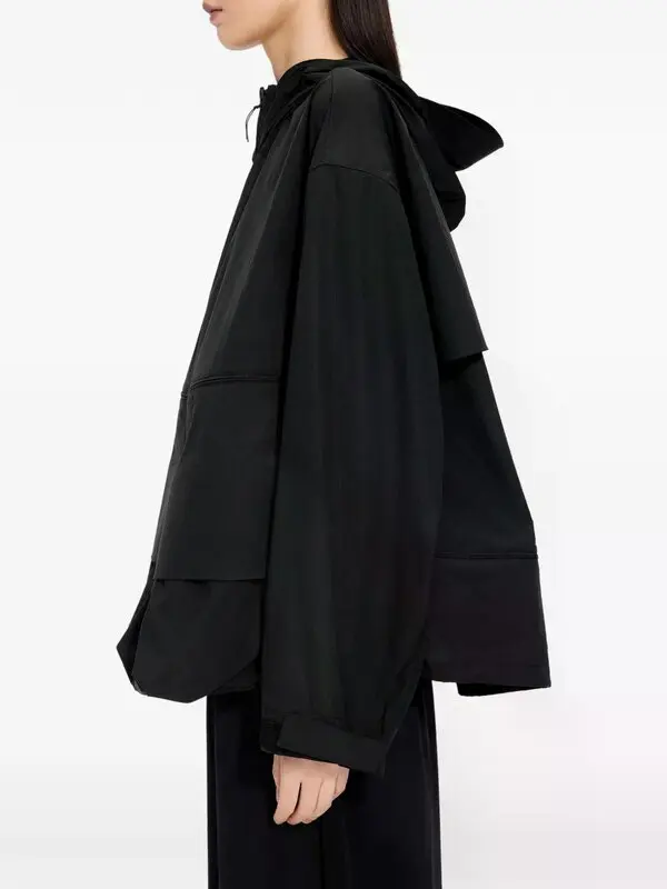 JNBY Drawstring Hem Hooded Jacket - Black