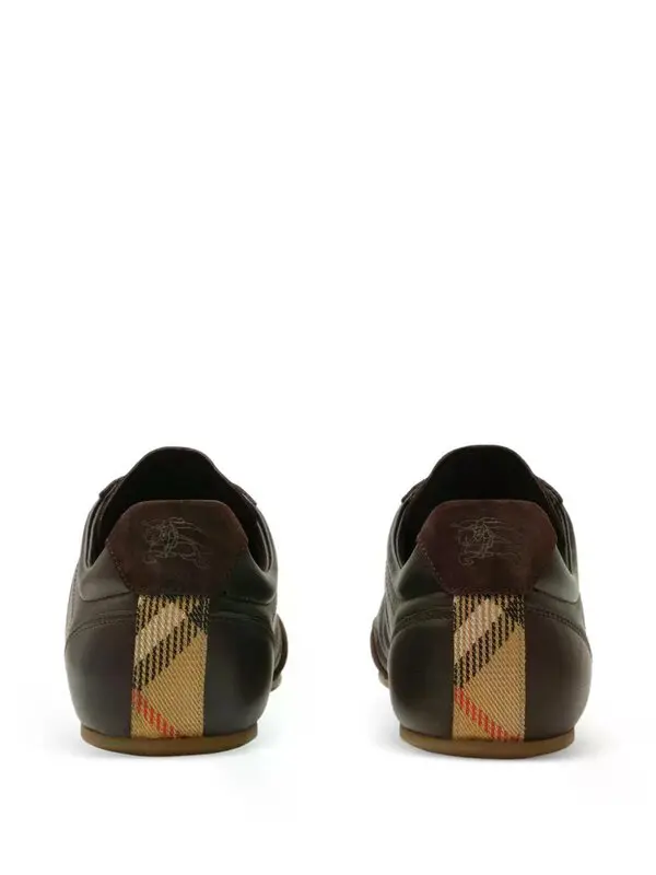 Burberry Knight Runner Leather And Suede Sneakers