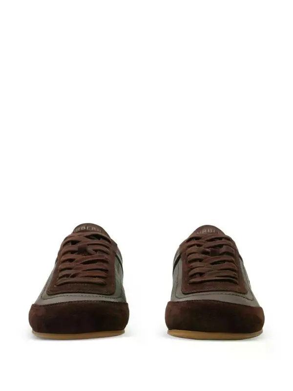 Burberry Knight Runner Leather And Suede Sneakers