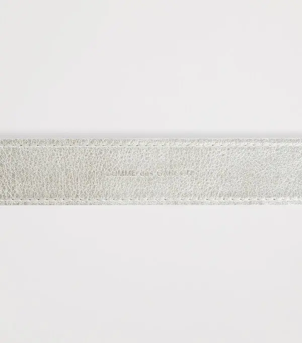 Comme Des Garçons Metallic Leather Belt