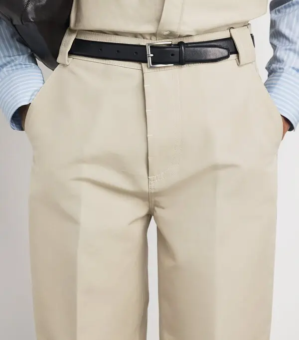 AMI Paris Cotton Baggy Trousers