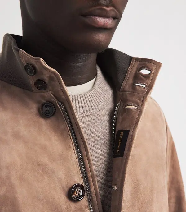 MOORER Suede Field Jacket