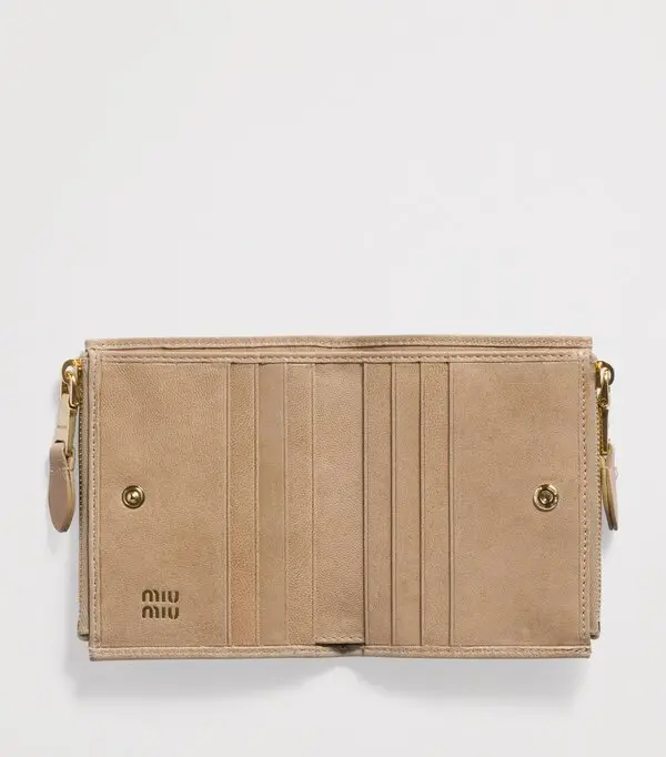 Miu Miu Small Nappa Leather Wallet - Neutral
