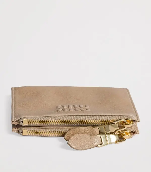 Miu Miu Small Nappa Leather Wallet - Neutral