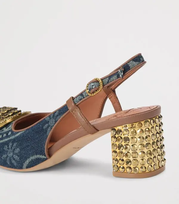 Kurt Geiger Embellished Chelsea Slingback Sandals