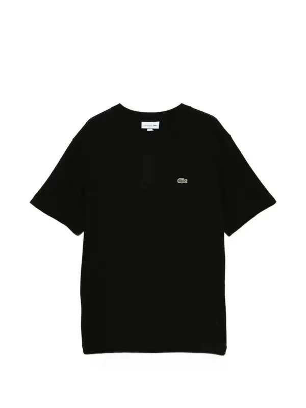 Lacoste Logo-embroidered T-shirt - Black