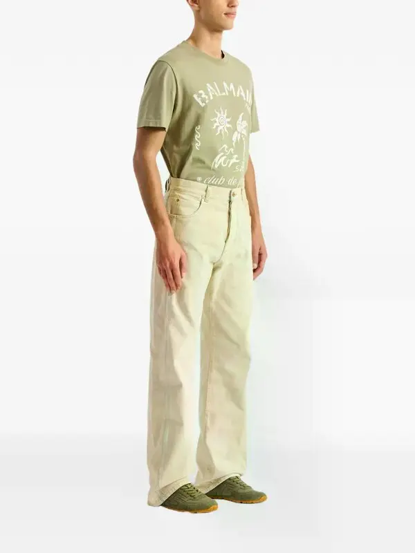 Balmain Faded Denim Relaxed Fit Jeans