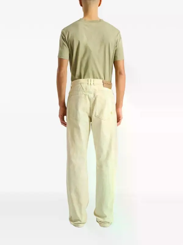Balmain Faded Denim Relaxed Fit Jeans