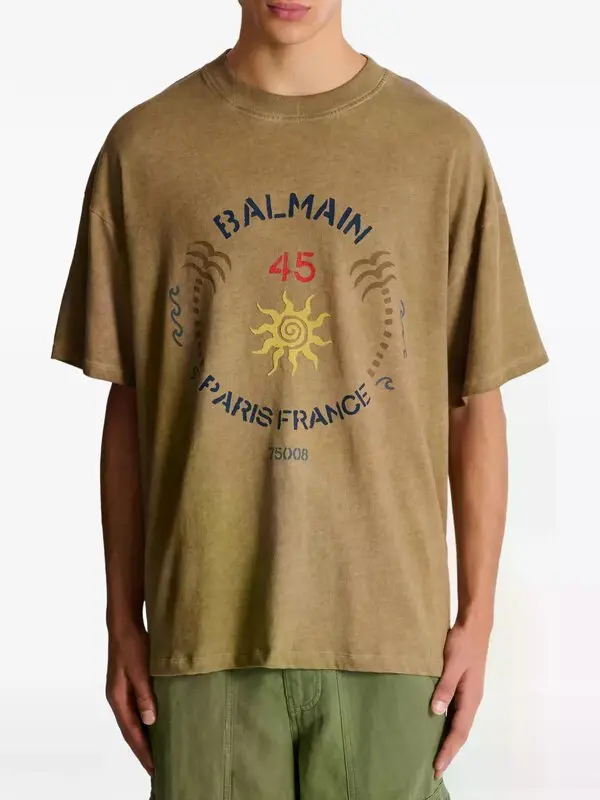 Balmain Crew-neck Short-sleeve T-shirt