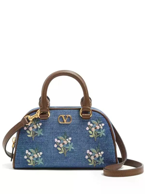Valentino Garavani Vlogo Signature Mini Top-handle Bag - Blue