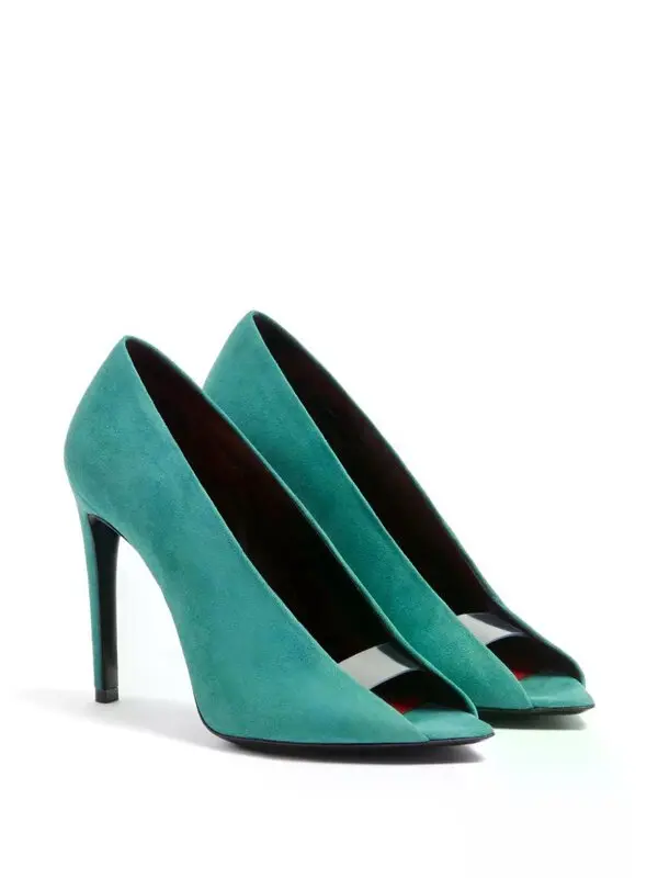 Valentino Garavani Open-toe Pumps 105mm - Blue