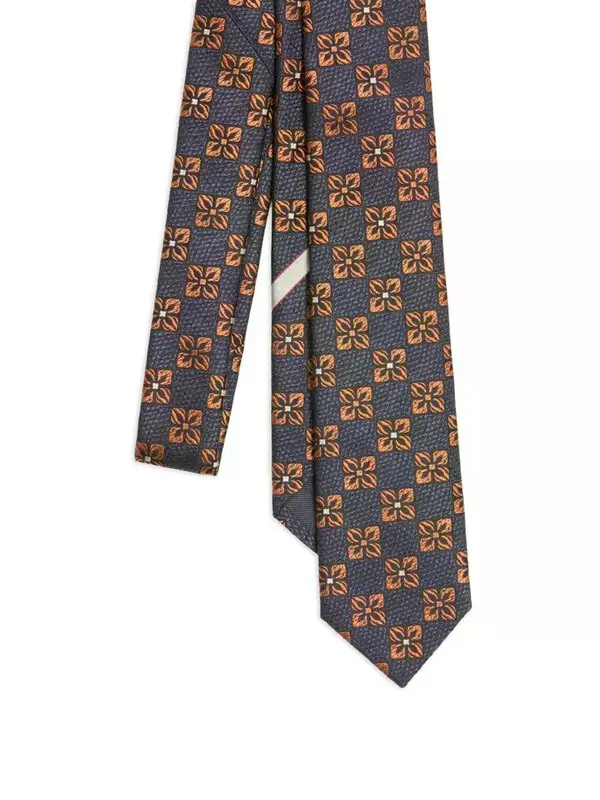 Valentino Garavani Silk Jacquard Neck Tie - Blue