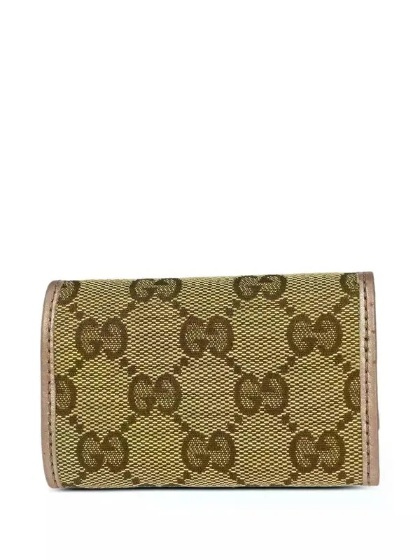 Gucci 1990-2000s Canvas Logo-detail Key Case