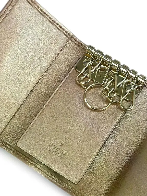 Gucci 1990-2000s Canvas Logo-detail Key Case