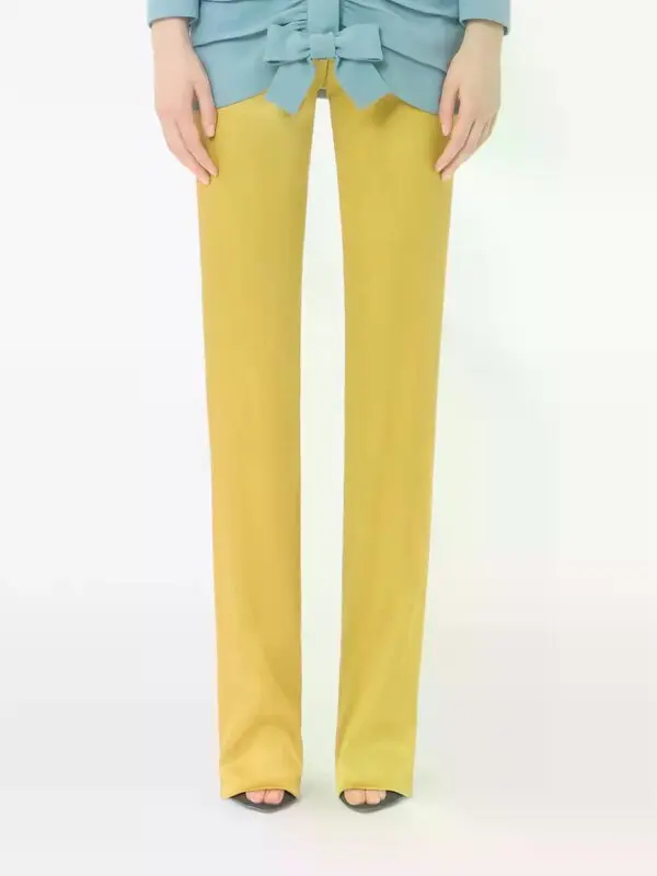 Valentino Garavani Double Duchesse Stretch Silk Trousers