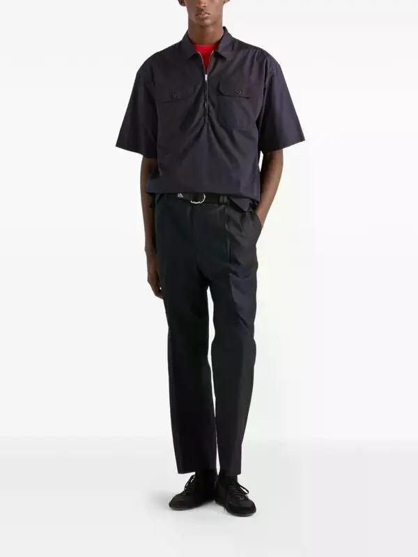 Prada Short-sleeved Cotton Shirt - Blue