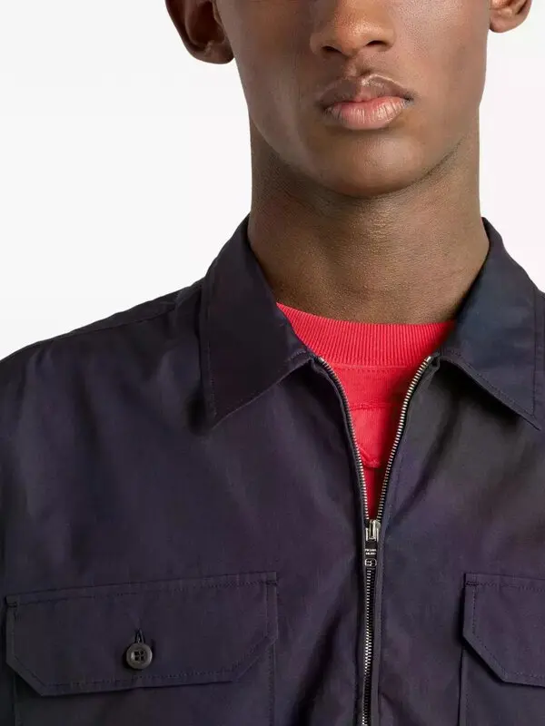 Prada Short-sleeved Cotton Shirt - Blue