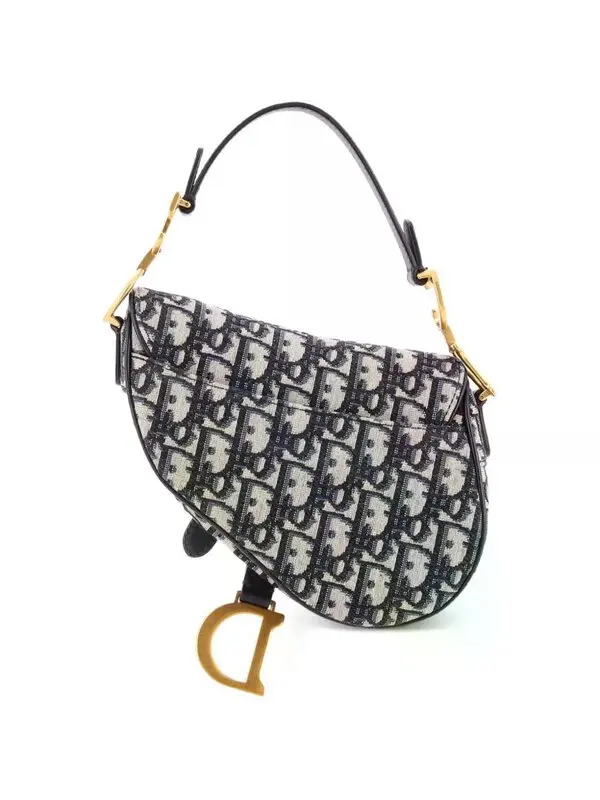 Dior Saddle Handbag Oblique Canvas Mini Shoulder Bag - Blue