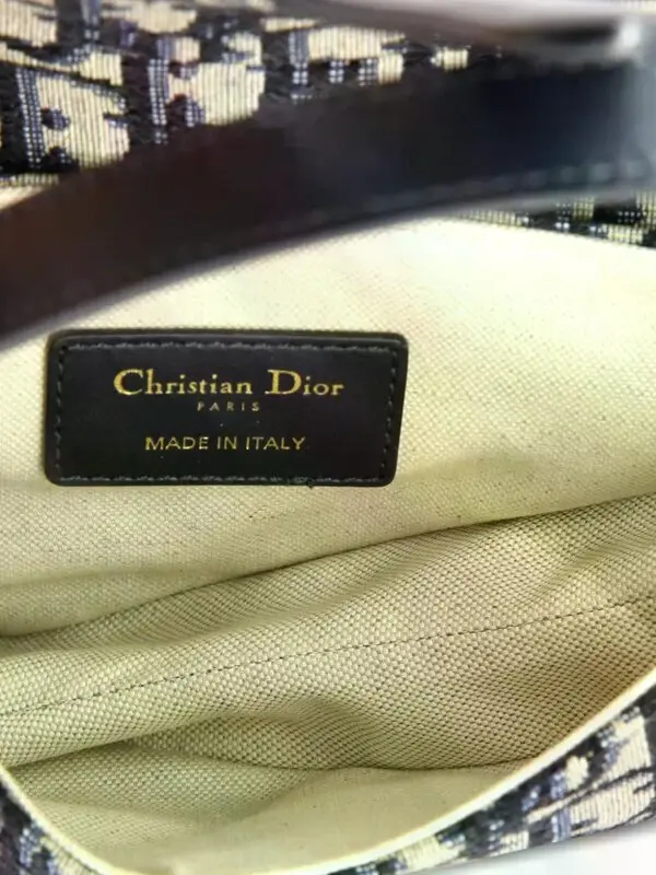 Dior Saddle Handbag Oblique Canvas Mini Shoulder Bag - Blue