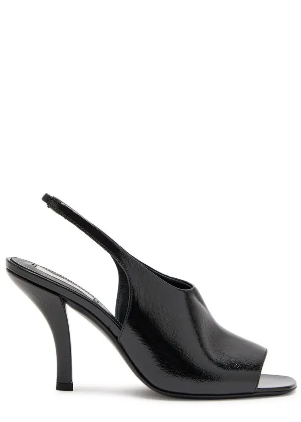 TOTEME Naplack Leather Slingback Sandals