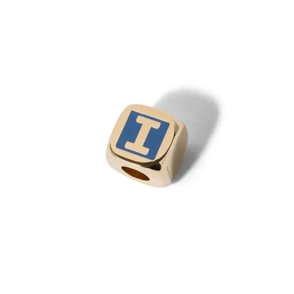 Miu Miu Enameled Metal Dice Charm - Periwinkle Blue