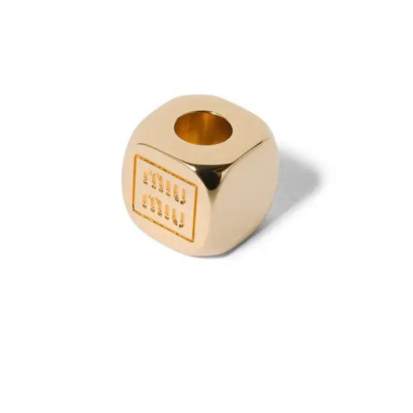 Miu Miu Enameled Metal Dice Charm