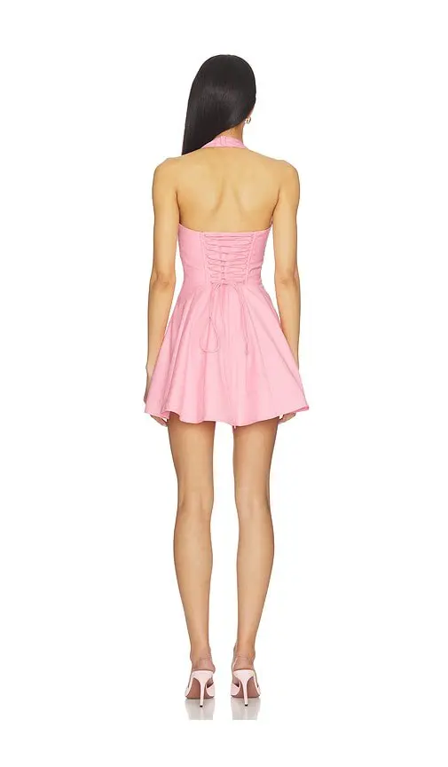 GUIZIO Juliette Twill Halter Dress