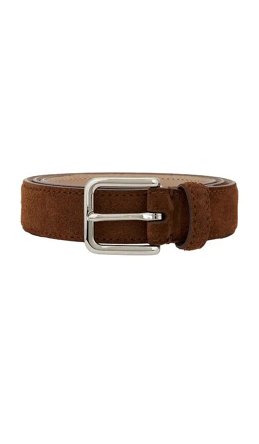 Vince Alex Stitched Suede Belt