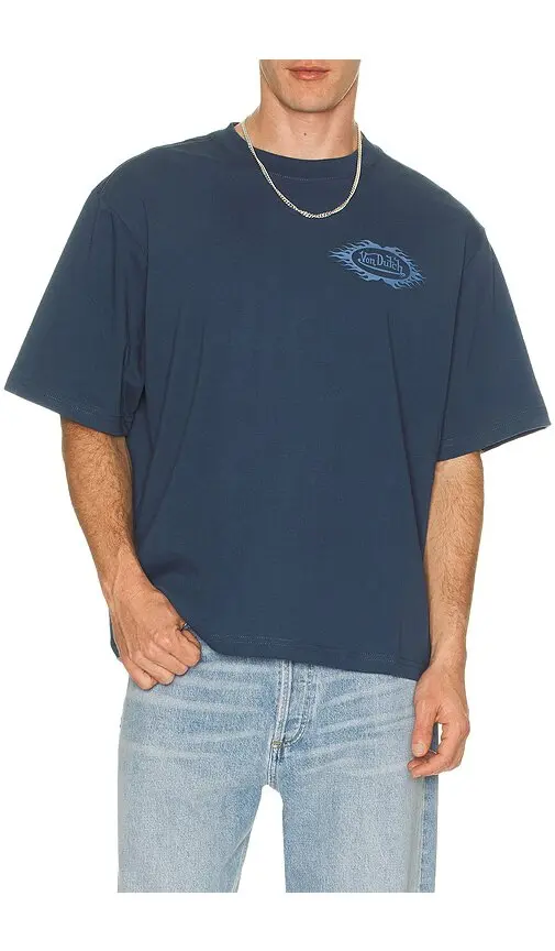 VON DUTCH Chest Logo Boxy Crop Tee In . Also