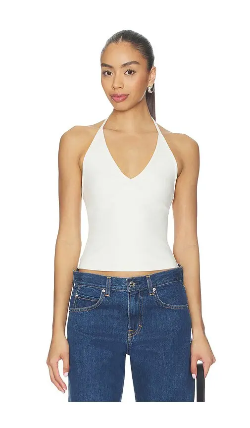 GRLFRND Halter Tank In . Also - Ivory