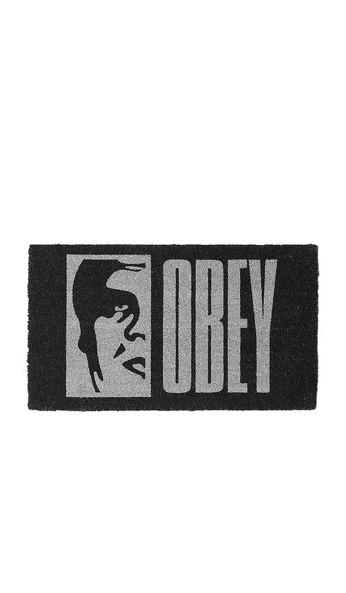 Obey Half Icon Floor Mat - Black